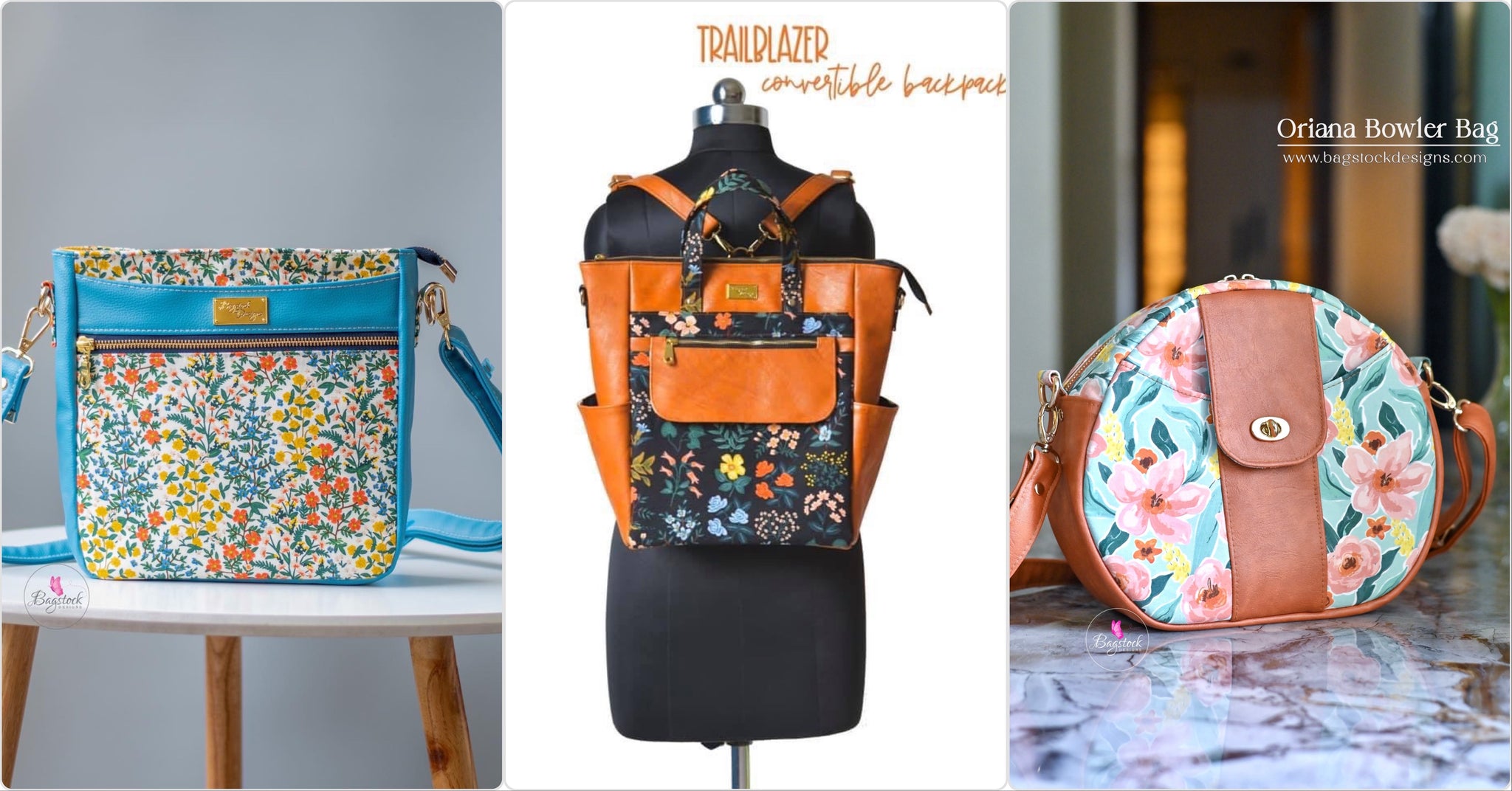 Bag sewing patterns by Bagstock Designs